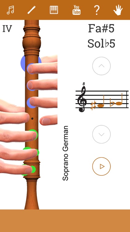 3D Recorder Fingering Chart by DENYS BELIAEV