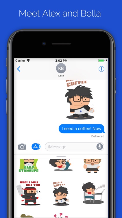 Alex and Bella - Stickers by Xencov Software Private Limited