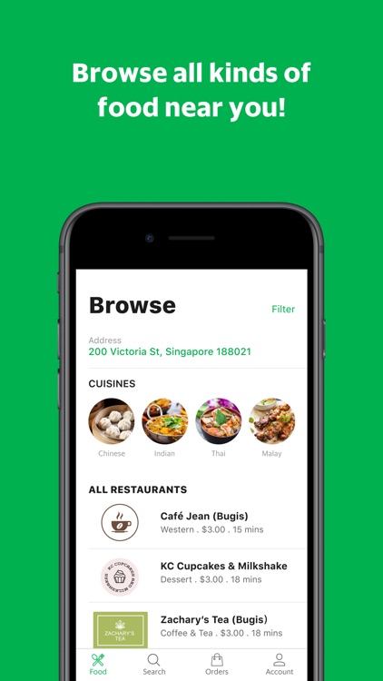 GrabFood - Food Delivery App by Grab.com