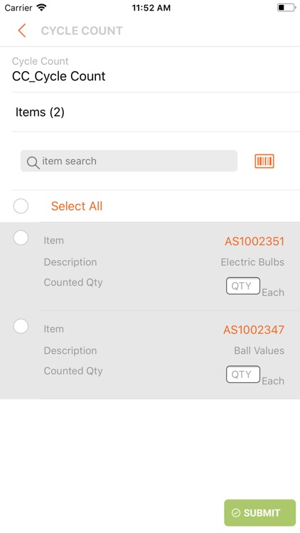 Oracle EBS - Cycle Counts App by Squeeze Mobility