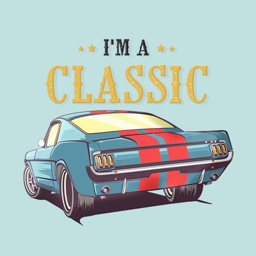 American Vintage Car Stickers by Kai Reun Leow