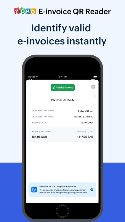 E-Invoice QR Reader - Zoho by Zoho Corporation