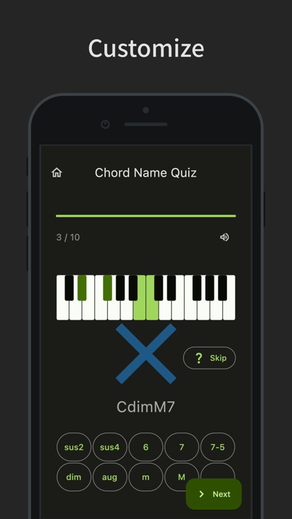 Chord Quiz: Learn Piano Chord by enoiu