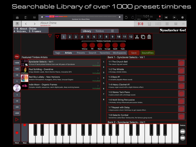 Synclavier Go! V1.3 para iPad soporta AUv3 y carga samples