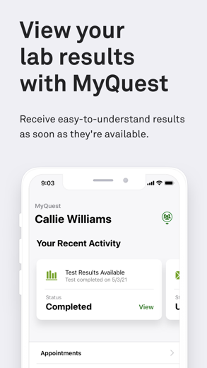MyQuest for Patients for iPhone - APP DOWNLOAD