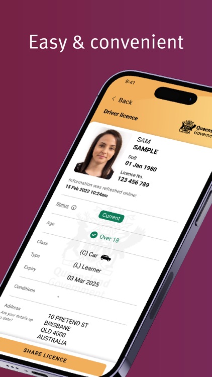 Queensland Digital Licence by Department of Transport and Main Roads