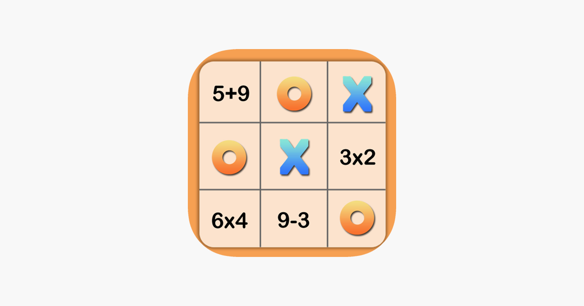 ‎Tic Tac Toe A Math Game on the App Store