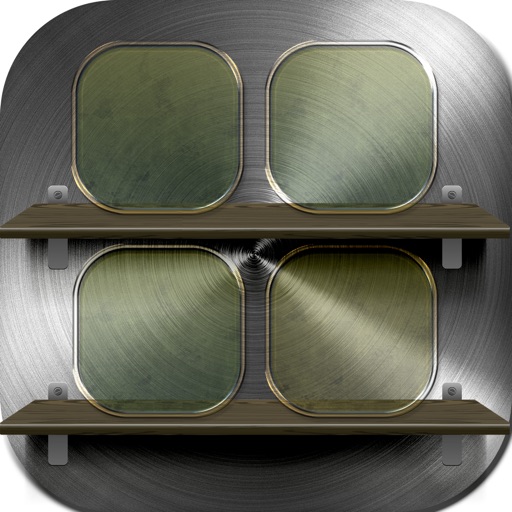 Shelf Wallpapers Design for Metallic Home Screen by Pongsakorn ...