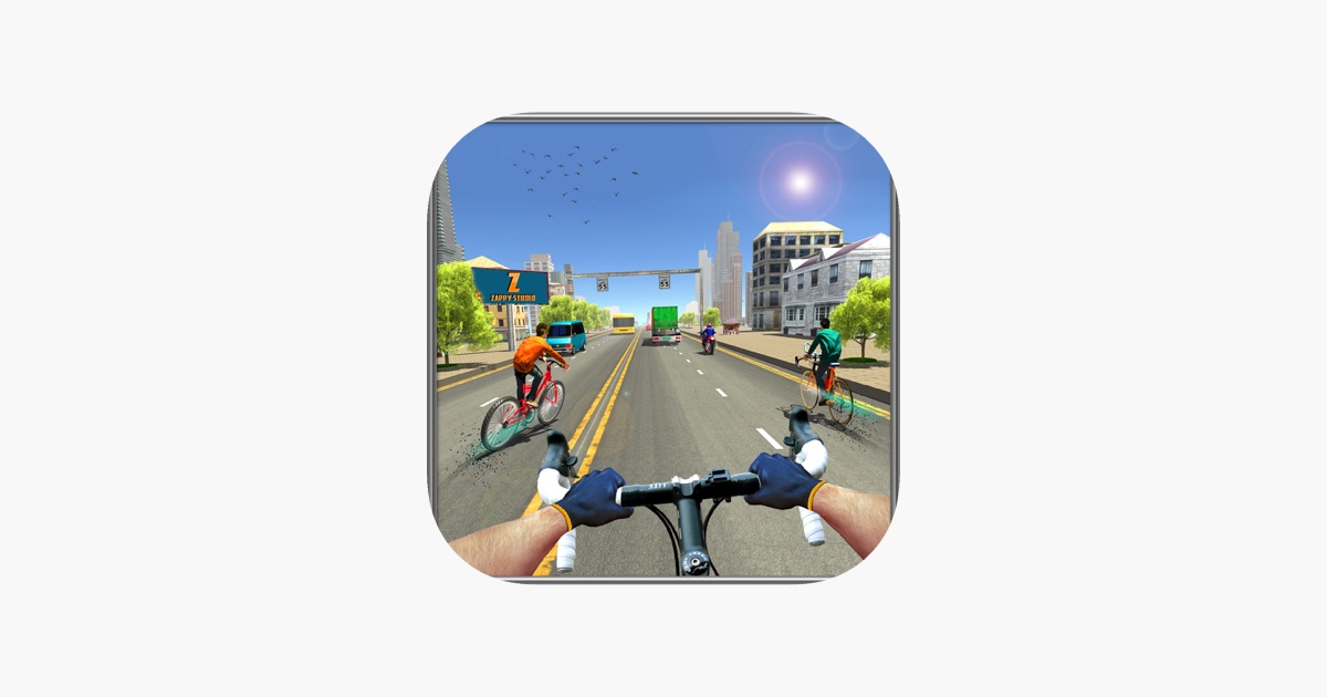 ‎Bicycle City Rider: Endless Highway Racer App - App Store