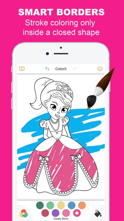 Princess Girls Coloring Game for Kids Toddlers by Irina Lau