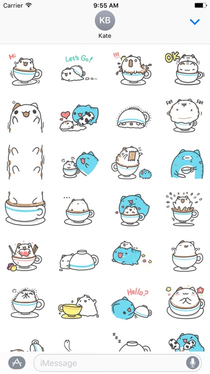 Foam Capoo Cat Sticker by Ho Van Dai