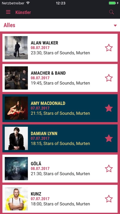 Stars of Sounds by Ticketcorner AG