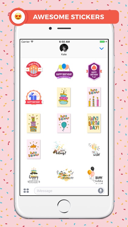 HBD - Happy Birthday Stickers by Francesco Paradiso