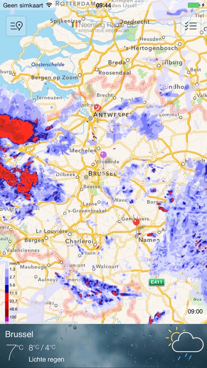 Neerslag Radar Belgie by Impala Studios