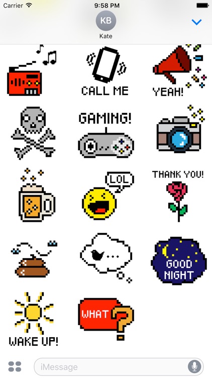 Animated PIXEL Art Stickers by APPBUBBLy