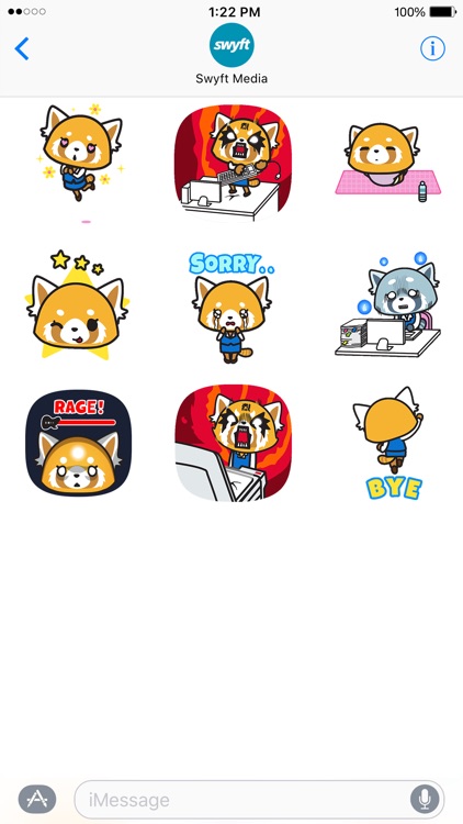 Aggretsuko Animated Stickers by Swyft Media Inc.
