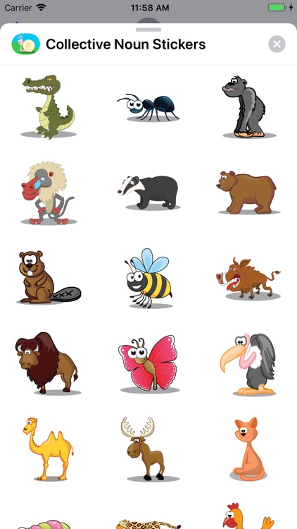 Collective Noun Stickers by Software101