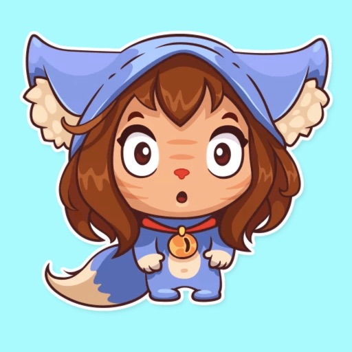 Cutie Jessy Stickers by Anna Tolstykh