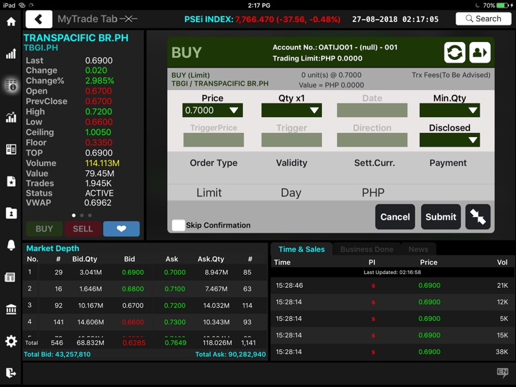 MyTrade Tab - Philippines by Abacus Securities