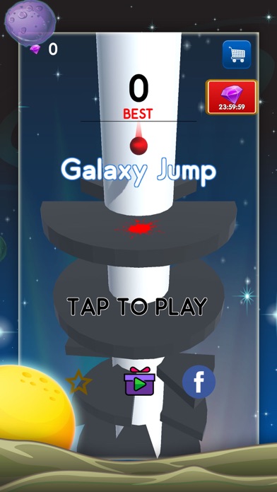 Galaxy Jump-Helix jump game for iPhone - APP DOWNLOAD