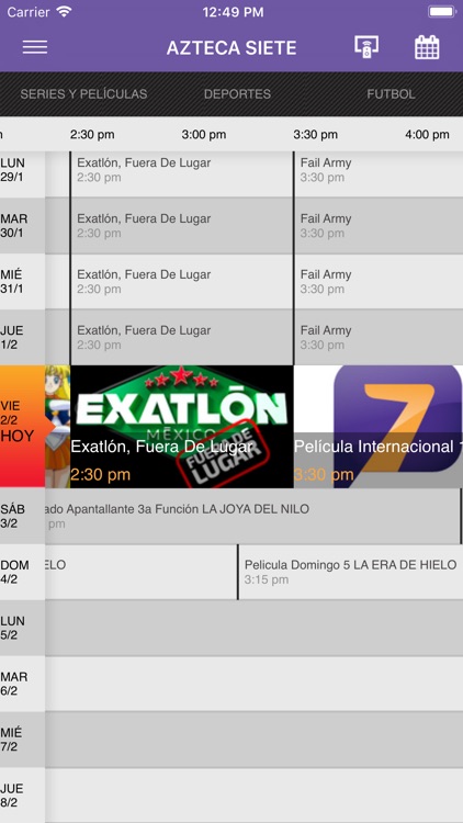 Azteca Carta de Programación by Azteca Web, S.A. de C.V.