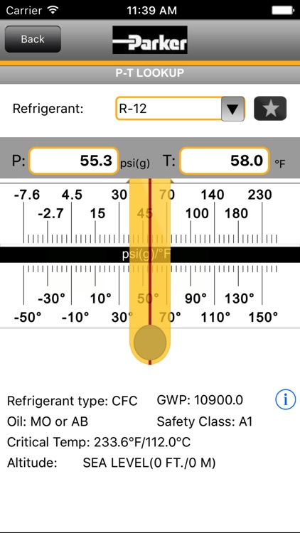 ChillMaster P-T Chart by Parker Hannifin Corporation