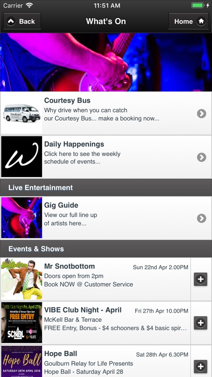 Goulburn Workers Club by Webflex Technologies