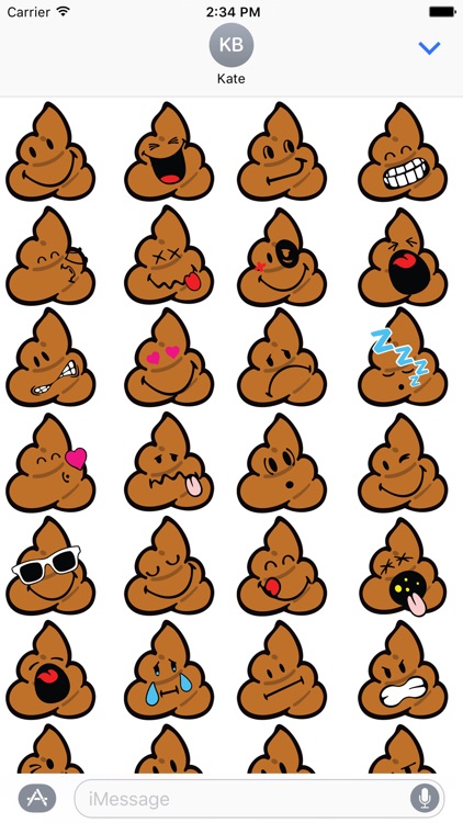 Smiley Poopy Stickers by SmileyWorld