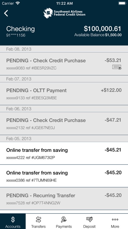 SWACU Mobile Banking by Southwest Airlines Federal Credit Union