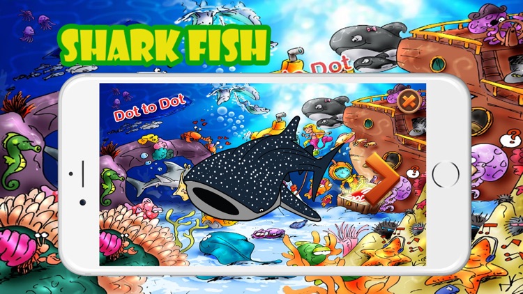 Shark Fish Game Dot To Dot by Supparerk Jinnikorn