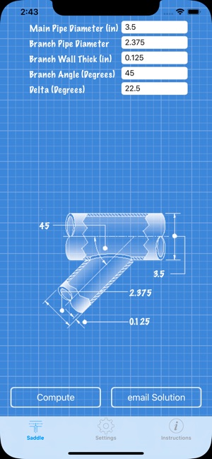 Pipe Template Layout