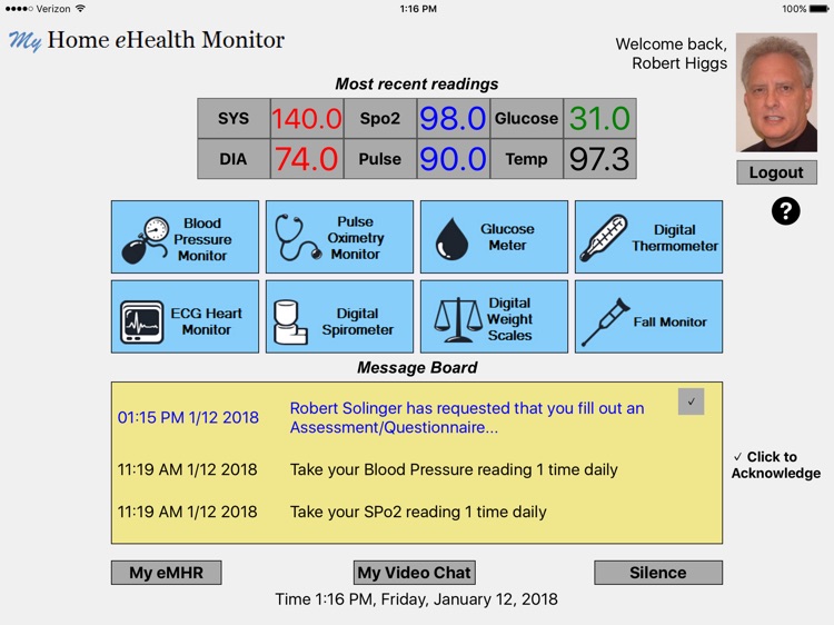 My Home eHealth by ICUcare LLC