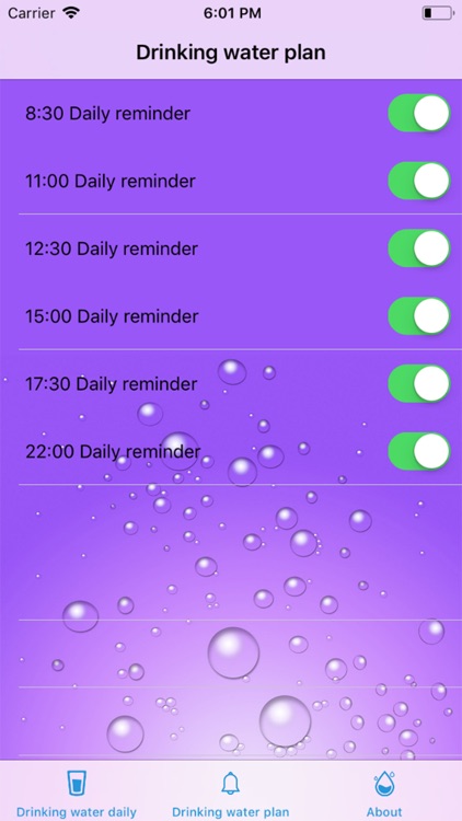 Daily drinking water plan by Lewis Hudson