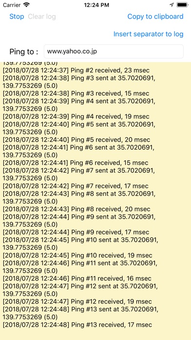 Ping Logger for iPhone - APP DOWNLOAD