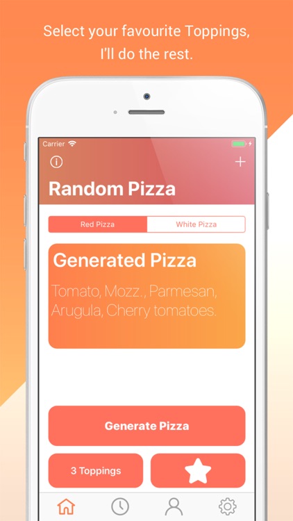 Random Pizza Generator by Matteo Brogin