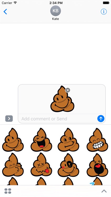Smiley Poopy Stickers by SmileyWorld