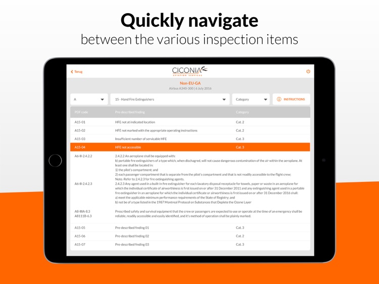 Ramp Inspection Instructions by Ciconia Aviation