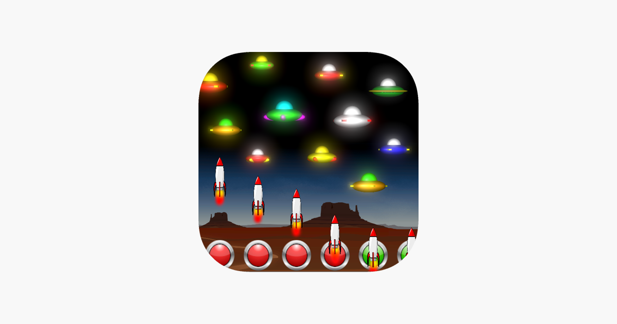 ‎Neon UFO Invaders from Space on the App Store