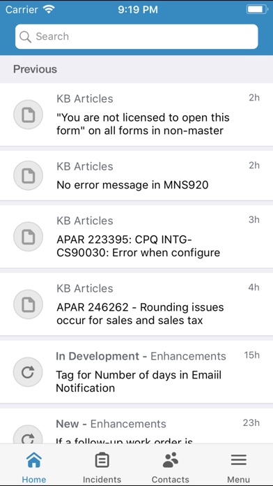 Infor Concierge for iPhone - APP DOWNLOAD