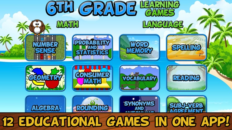 Sixth Grade Learning Games by RosiMosi LLC