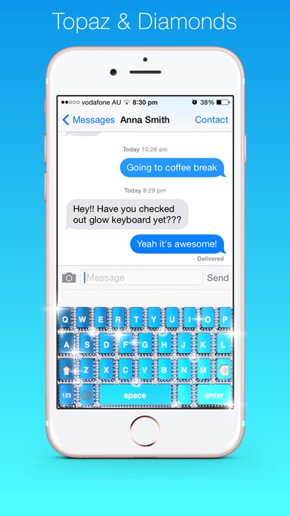 Bling My Keyboard - Rose Gold, Diamond, Gold Keyboards by Appventions