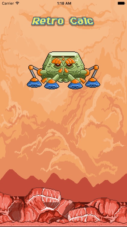 Retro Calc Moon Space by KENNETH GRANDBERRY