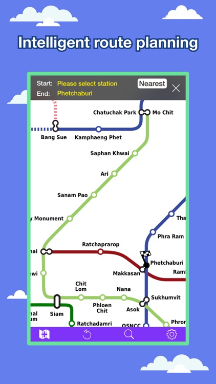 Bangkok Transport Map - MRT Map and Route Planner. by OnDemandWorld