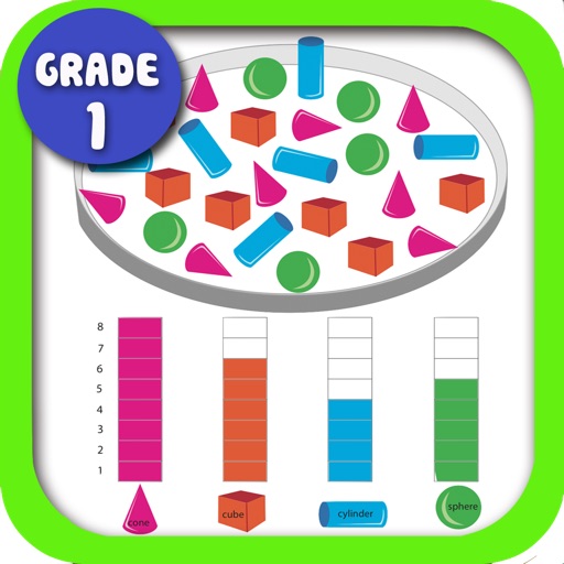 Kids Math:Graphs&Data Worksheets(Grade1) by ShiXian Li