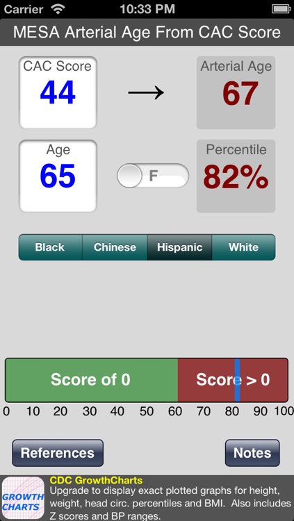 Coronary Calcium Arterial Age Calculator by Austin Physician ...