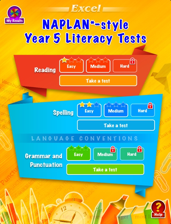 Excel NAPLAN*-style Year 5 Literacy Tests by Pascal Press