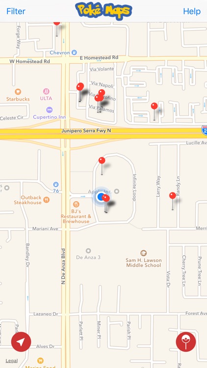 Poke Maps - Radar for finding pokemon location in the world by Long Dang