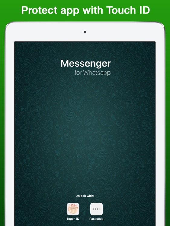 WhatsPad - Protected with Passcode, Change Wallpapers (iPad Version) by ...