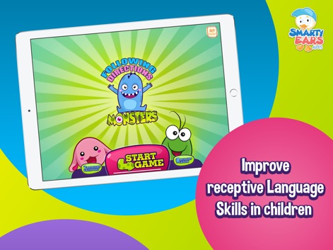 Following Directions Monsters - Education App | MWM
