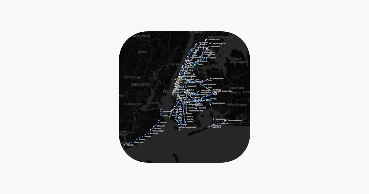 ‎NYC live subway map on the App Store